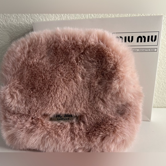 Miu Miu | Accessories | Miu Miu Blush Pink Fluffy Bag | Poshmark